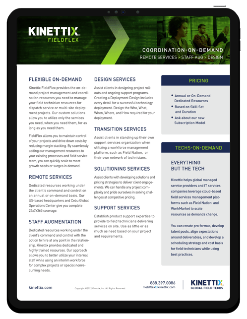 Thank You - FieldFlex Overview